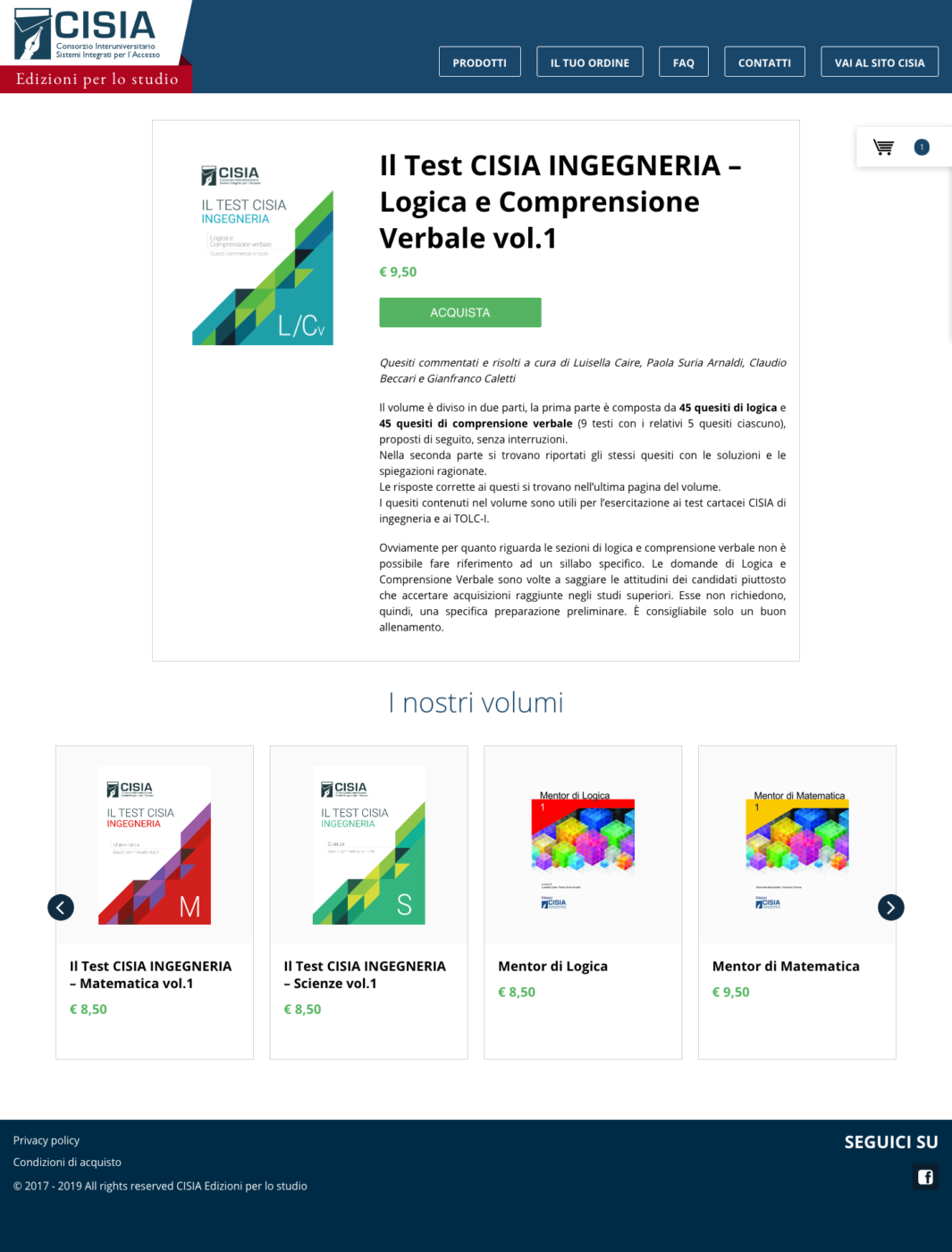 Cisia Edizioni - MaMaStudiOs